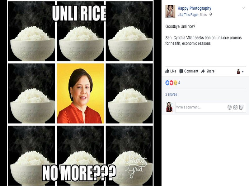 'Mga ‘unli-rice’ promo dapat daw ipagbawal, mga netizens pumalag | DZIQ ...