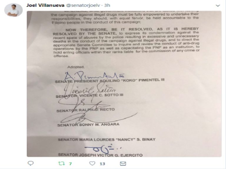 Mayorya ng Senado, paiimbestigahan ang mga kaso ng pagpatay sa drug ... Mayorya ng Senado, paiimbestigahan ang mga kaso ng pagpatay sa drug ...