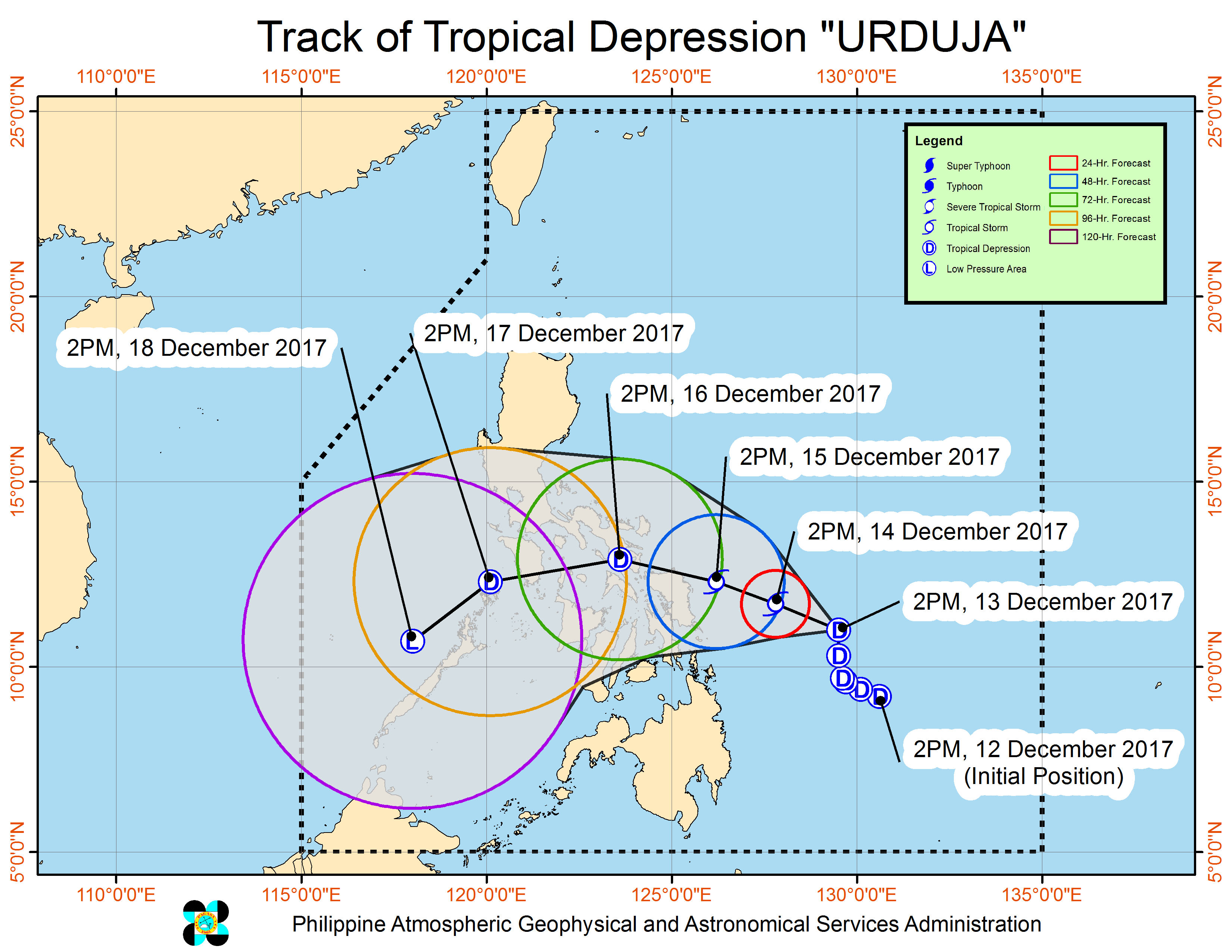 Storm Signal #1, itinaas sa E. Samar dahil sa bagyong 'Urduja' | DZIQ ...