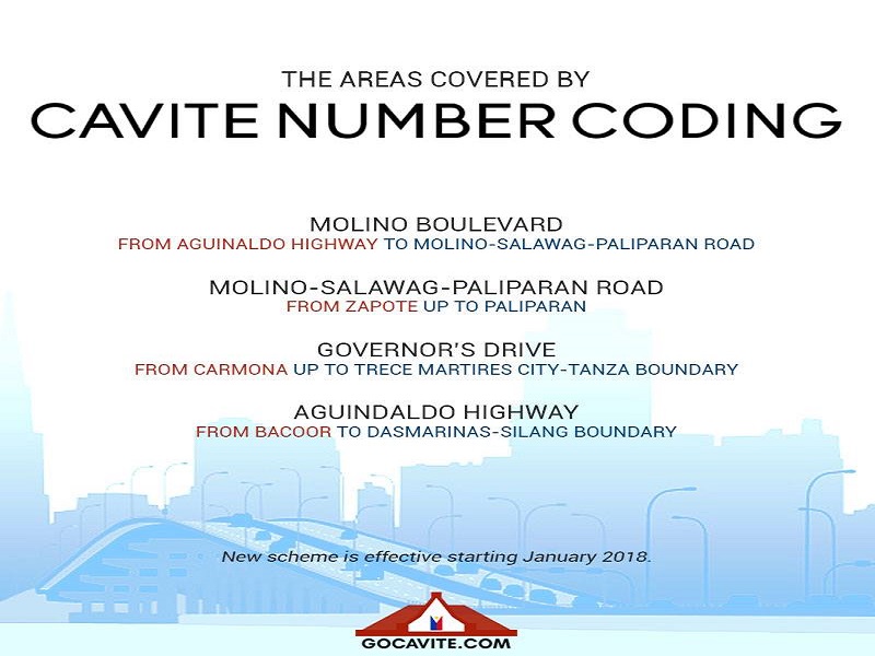Number coding, ipatutupad na sa Cavite mula ngayong araw | DZIQ Radyo ...