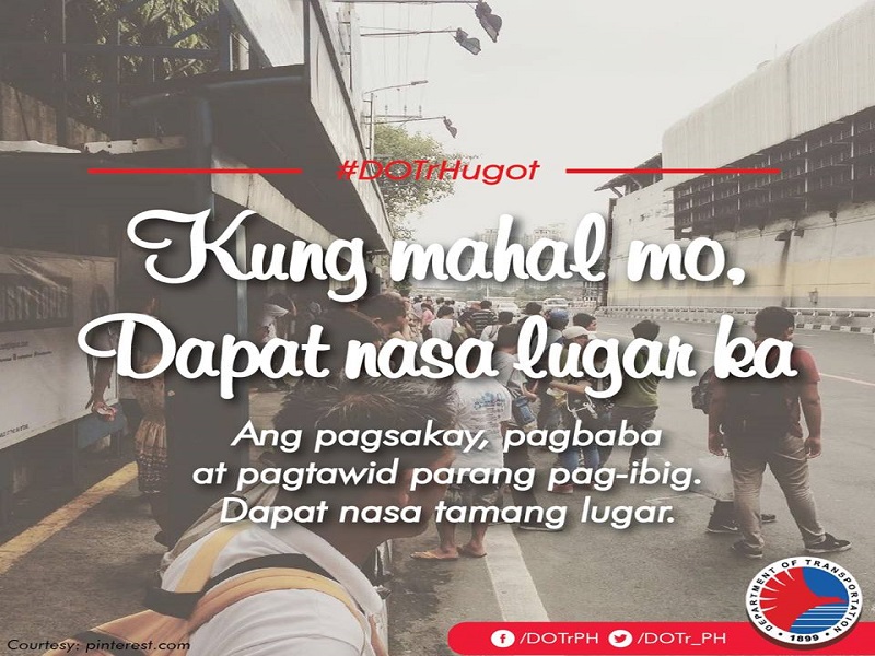 Paalala sa disiplina sa kalsada, idinaan sa ‘hugot lines’ ng DOTr ...