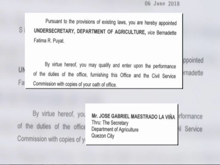 DOT Usec. Laviña inilapat sa DA, iba pang appointees inilabas ng ...