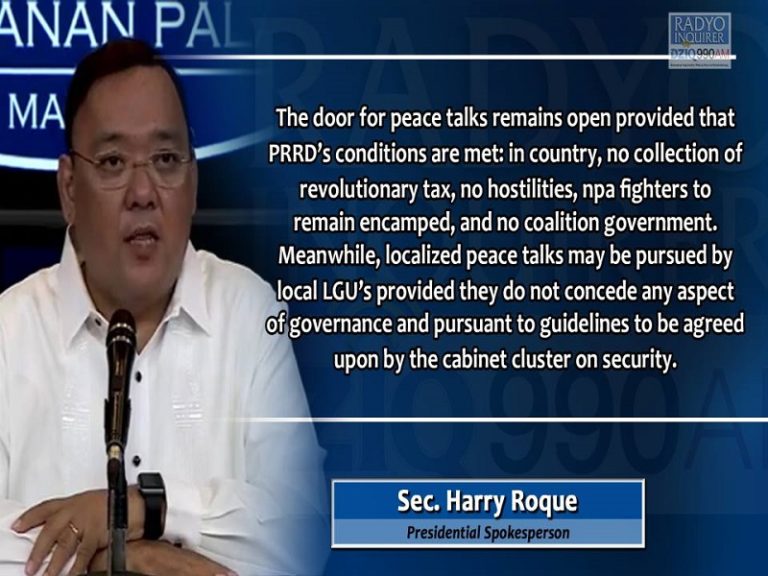 Localized peace talks sa CPP-NPA-NDF, aprubado ni Pangulo Duterte ...
