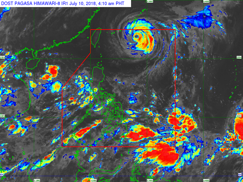 Bagyong Gardo, napanatili ang lakas; yellow rainfall warning nakataas ...