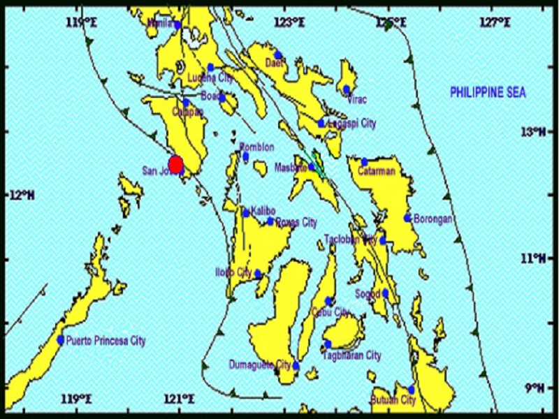 Lindol naitala sa Occidental Mindoro | DZIQ Radyo Inquirer 990AM