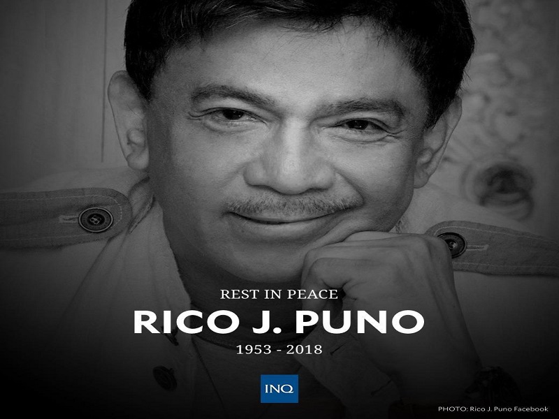Malakanyang nakiramay sa pamilyang iniwan ni Rico J. Puno | DZIQ Radyo ...
