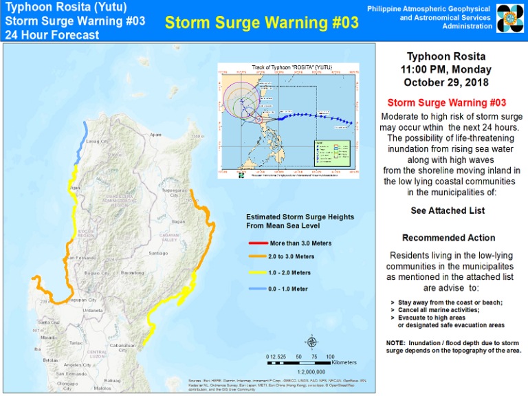 Bagyong Rosita posibleng magdulot ng storm surge | DZIQ Radyo Inquirer ...