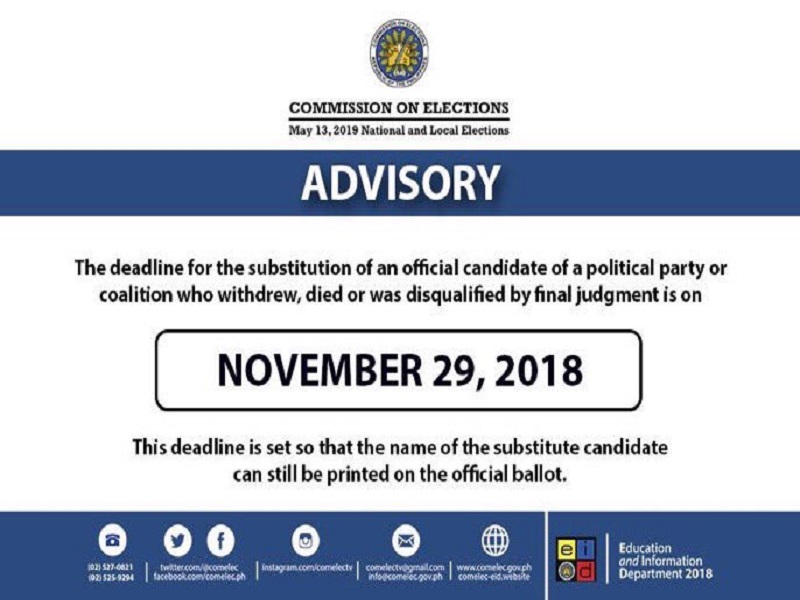 6 nag-withdraw sa pagtakbo bilang senador -- COMELEC | DZIQ Radyo ... 6 nag-withdraw sa pagtakbo bilang senador -- COMELEC | DZIQ Radyo ...