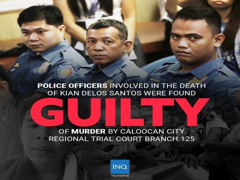 Hatol ng korte laban sa 3 pulis sa pagpatay kay Kian Delos Santos, inirerespeto ng PNP | DZIQ ...