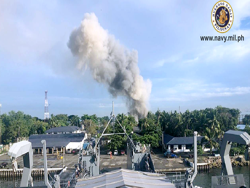 Sunog sa naval base sa Sangley Point Cavite iniimbestigahan na | DZIQ ...