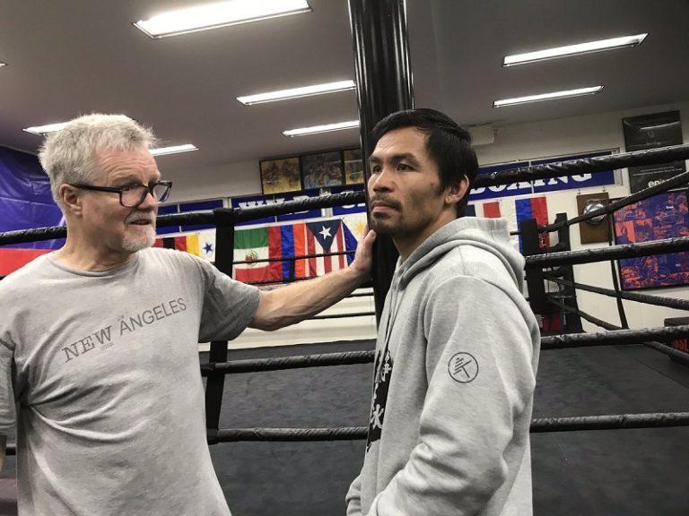 Manny Pacquiao nag-training bago tumulak pa-Las Vegas para sa laban kay ...