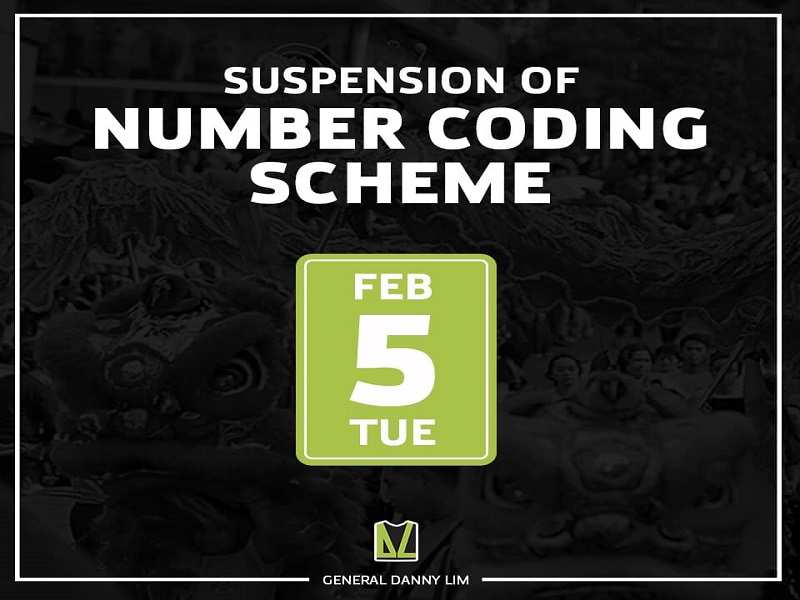 Number coding suspendido ngayong araw Feb 5, ayon sa MMDA | DZIQ Radyo ... Number coding suspendido ngayong araw Feb 5, ayon sa MMDA | DZIQ Radyo ...