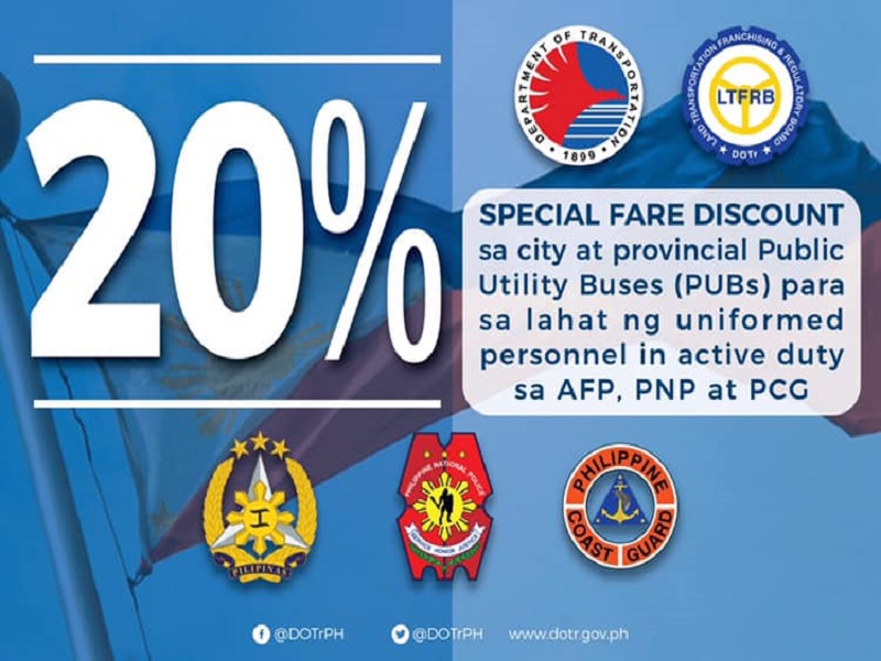 Mga aktibong tauhan ng AFP, PNP at PCG may 20% na sa mga bus | DZIQ Radyo Inquirer 990AM