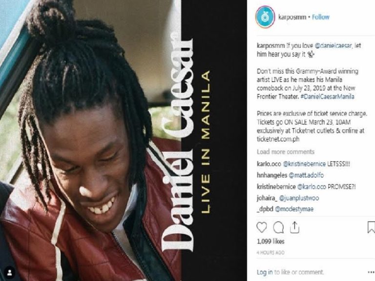 R&B singer Daniel Caesar, magbabalik-Pilipinas para sa isang concert | DZIQ Radyo Inquirer 990AM