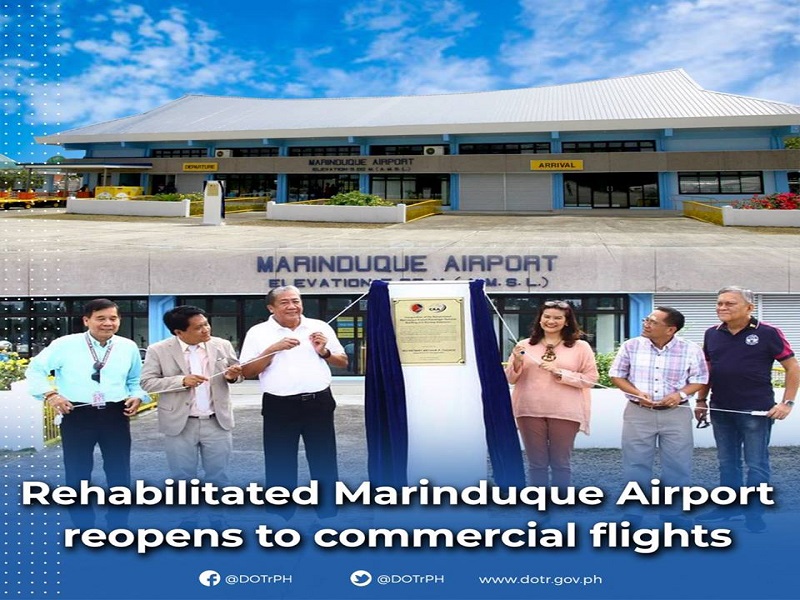 Marinduque Airport muling binuksan para sa mga commercial flights ...