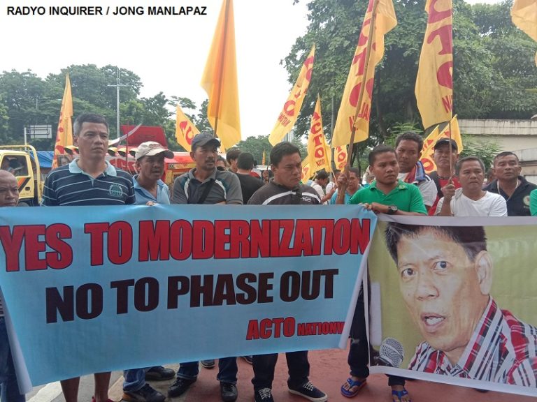 Malawakang tigil-pasada vs PUV modernization ikinasa ng transport ...