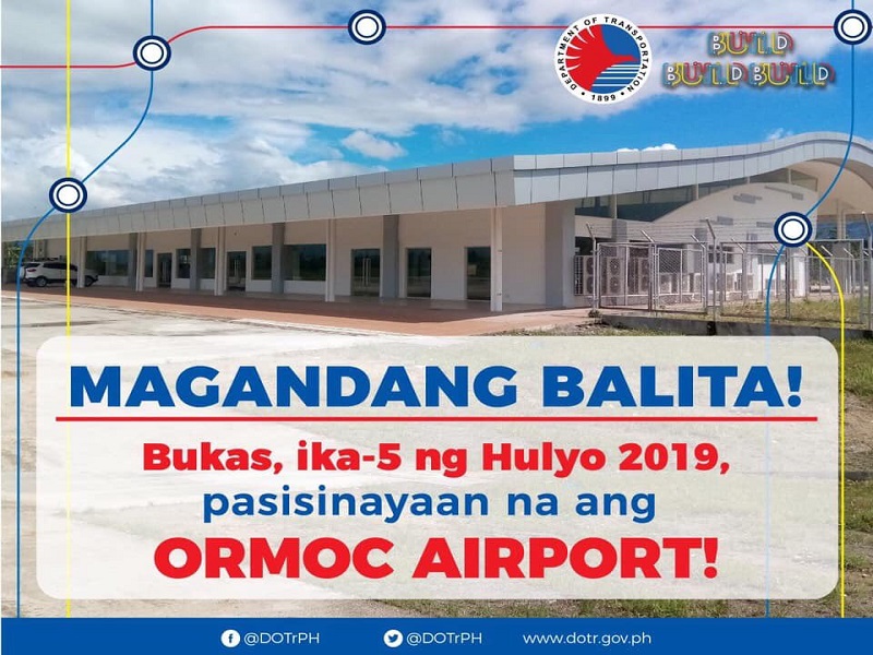 Ormoc Airport na isinailalim sa rehabilitasyon, pasisinayaan na ngayong ...