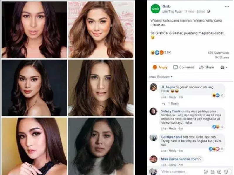 Grab binatikos sa meme ng mga babaeng artista na na-link kay Gerald ...