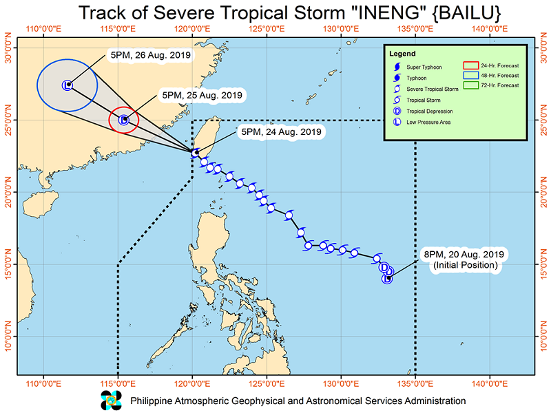 Bagyong Ineng wala na sa PAR, nag-landfall na sa Taiwan | DZIQ Radyo ...