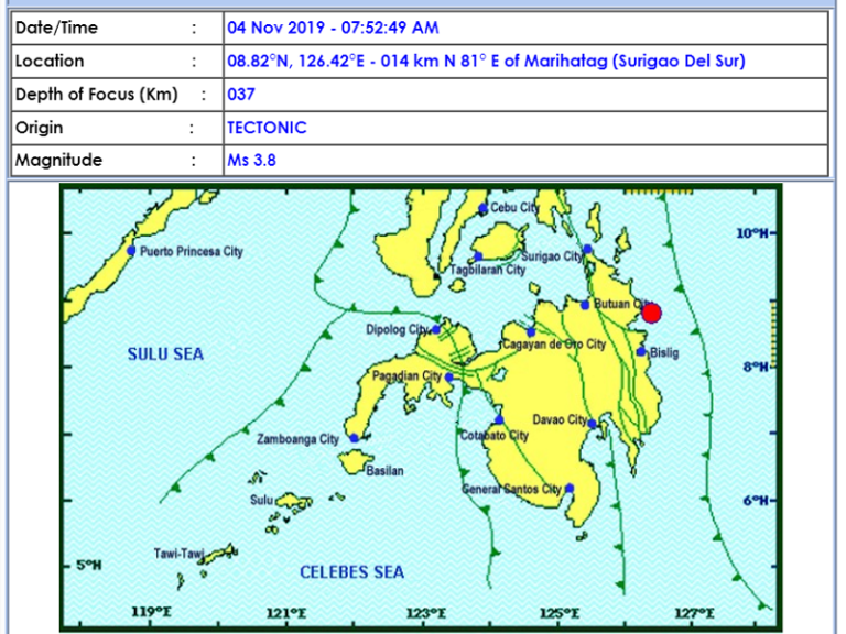 Marihatag, Surigao del Sur niyanig ng lindol | DZIQ Radyo Inquirer 990AM