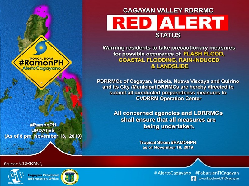 Red alert status itinaas sa Region 2 dahil sa bagyong Ramon | DZIQ Radyo Inquirer 990AM