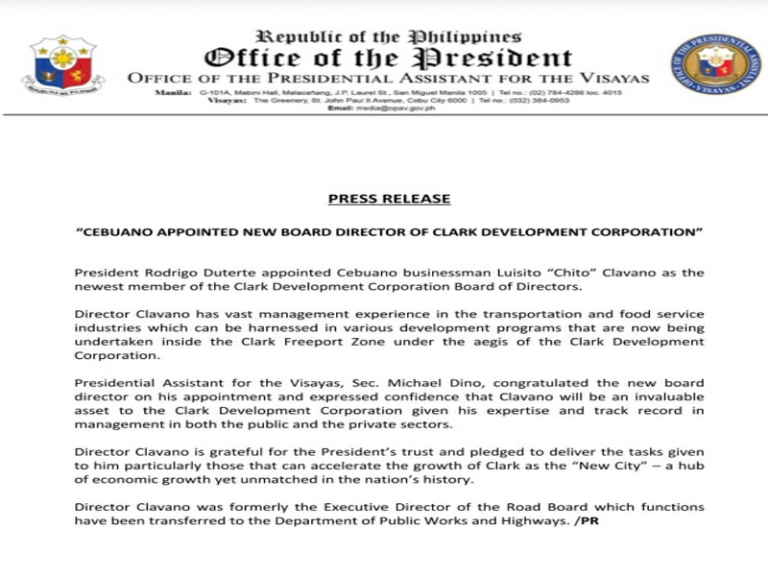 Dating opisyal ng Road Board itinalaga ni Pangulong Duterte bilang ...