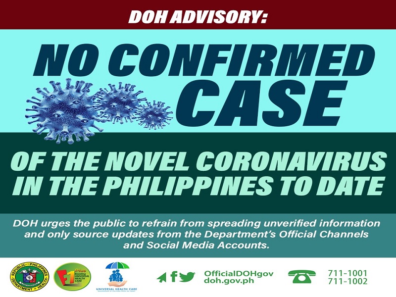 Pilipinas nananatiling novel coronavirus free | DZIQ Radyo Inquirer 990AM