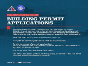 Paghahain ng building permit application sa QC gagawin nang online ...