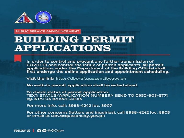 Paghahain ng building permit application sa QC gagawin nang online ... Paghahain ng building permit application sa QC gagawin nang online ...