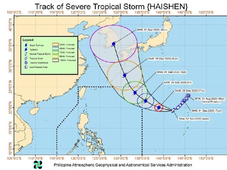 Binabantayang bagyo sa labas ng bansa, isa nang severe tropical storm ...