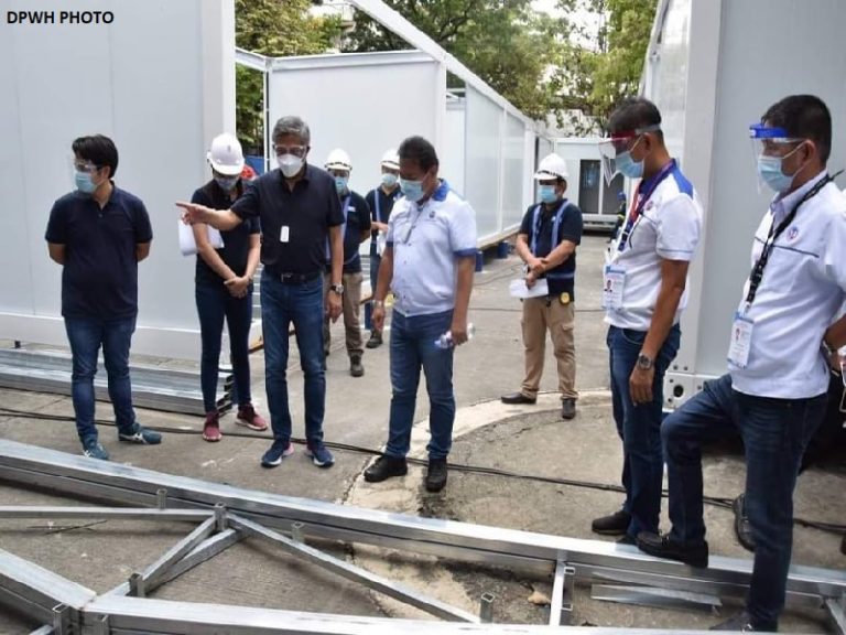 DPWH, nagtatayo ng pop-up hospital sa Lung Center of the Philippines ...