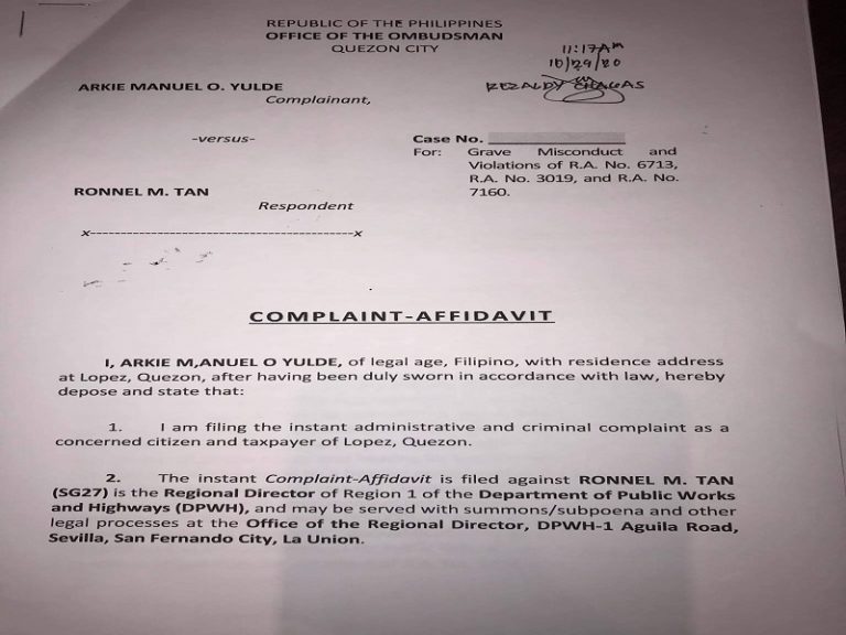 DPWH Region 1 Dir. Ronnel Tan na umano'y namudmod ng P2M cash sa ...