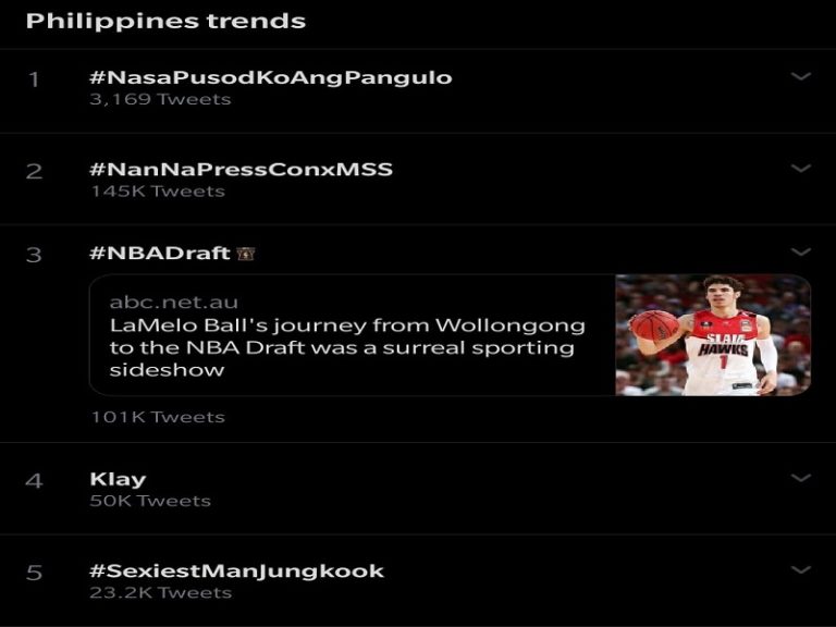 Hashtag #NasaPusodKoAngPangulo top trending sa Twitter PH | DZIQ Radyo ...