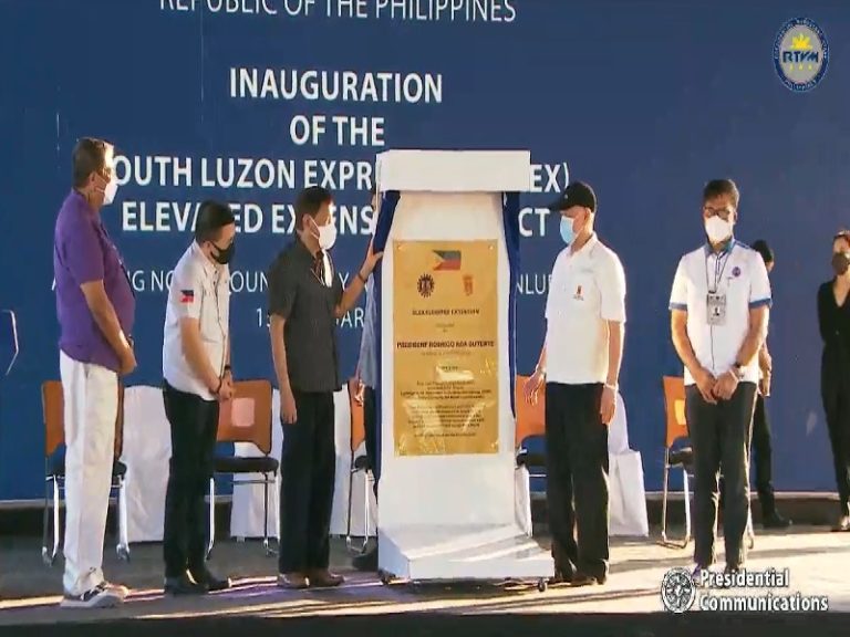 Pangulong Duterte, pinangunahan ang inagurasyon ng SLEX Elevated ...
