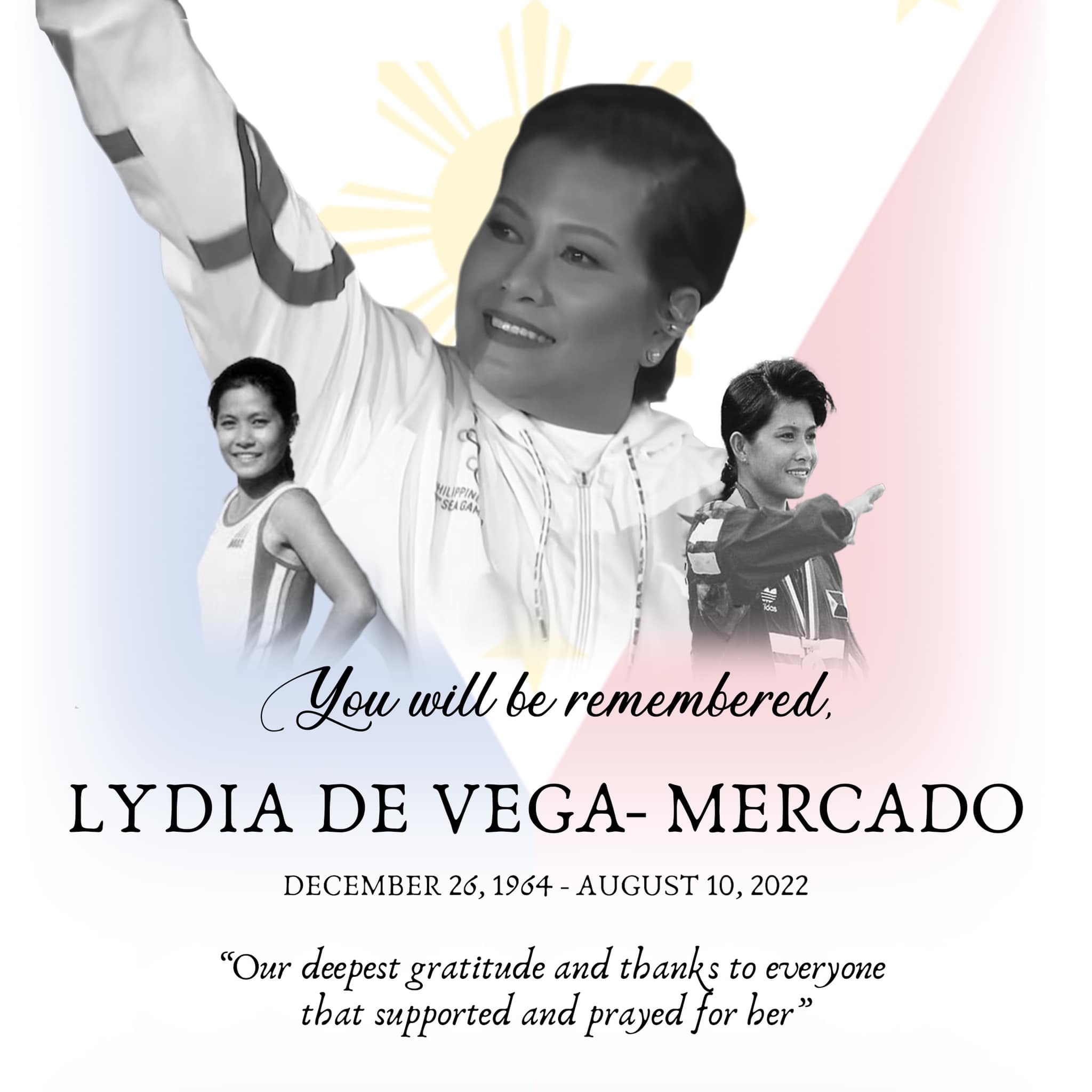 Filipino athletics legend Lydia de Vega, pumanaw na sa edad na 57 ...