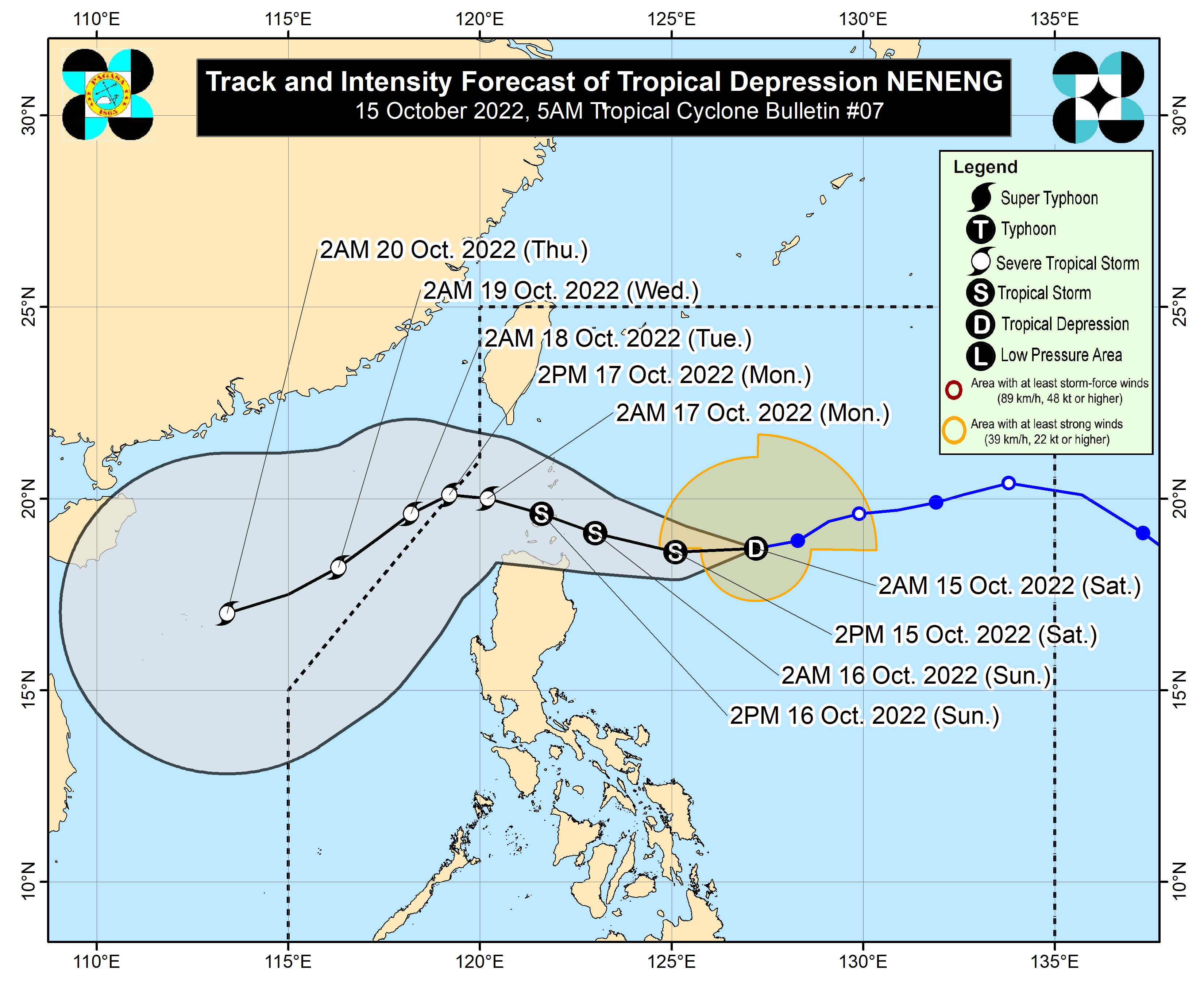 Anim na lugar nasa ilalim ng Signal Number 1 dahil sa Bagyong Neneng | DZIQ Radyo Inquirer 990AM