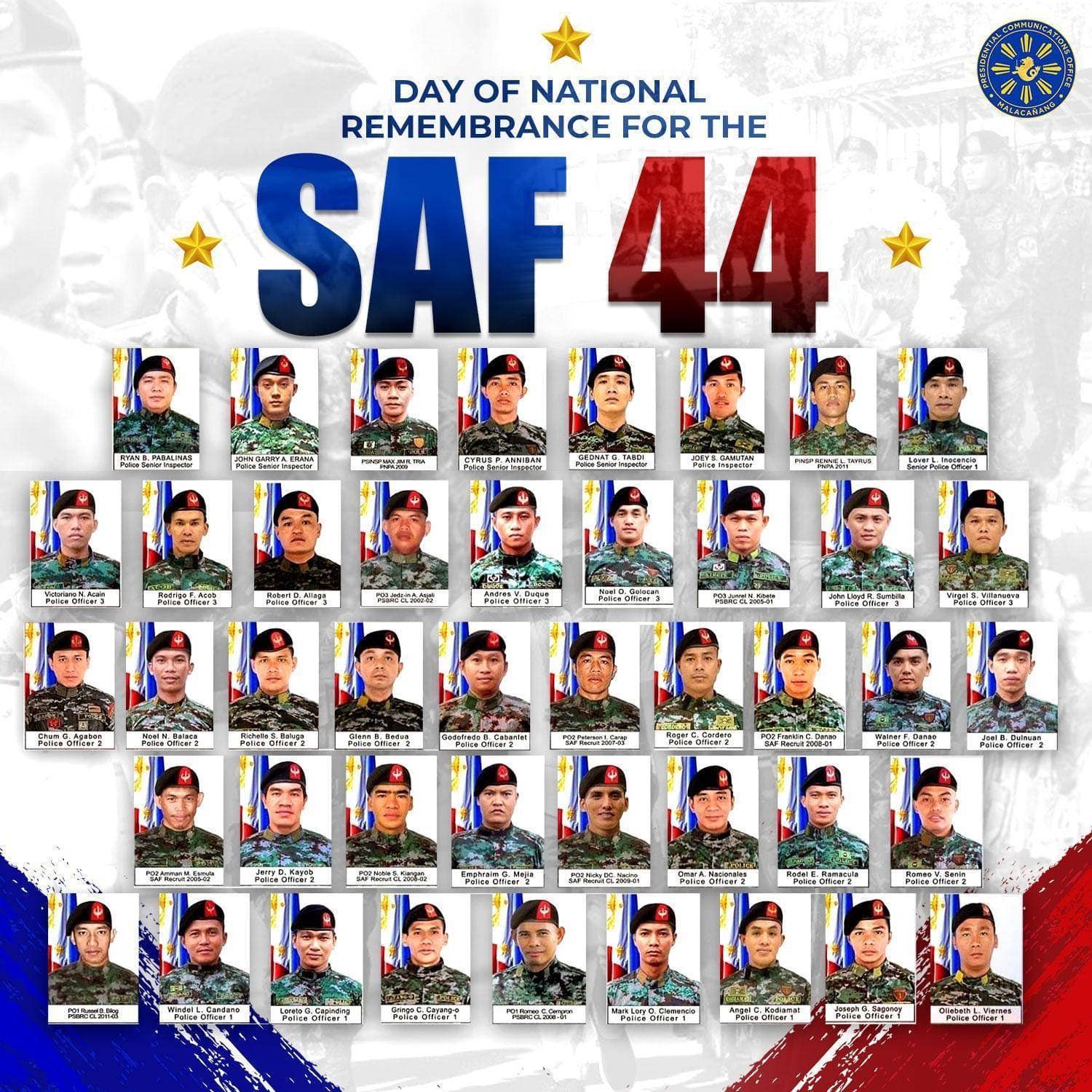 SAF 44 kinilala ng Malakanyang | DZIQ Radyo Inquirer 990AM
